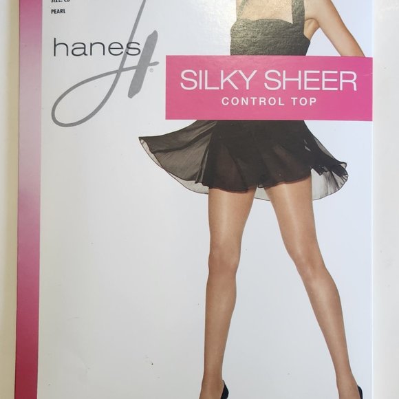 Accessories | Hanes Silky Sheer Control Top Sheer Toe Nylons Pearl Size ...